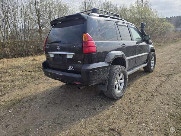 Black Lexus GX 470 2003 in Vilnius, with an engine capacity of 4.66 L and mileage of 170 thousand km for 7800 €, photo 4 on AUTOMOTO.COM.LV