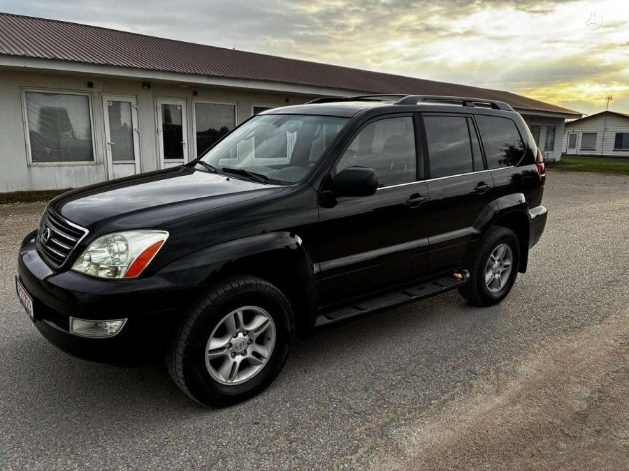 Black Lexus GX 470 2004 in Vilnius, with an engine capacity of 4.66 L and mileage of 240 thousand km for 7500 €, photo 1 on AUTOMOTO.COM.LV