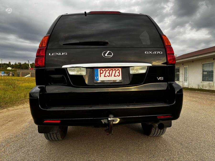 Black Lexus GX 470 2004 in Vilnius, with an engine capacity of 4.66 L and mileage of 240 thousand km for 7500 €, photo 11 on AUTOMOTO.COM.LV