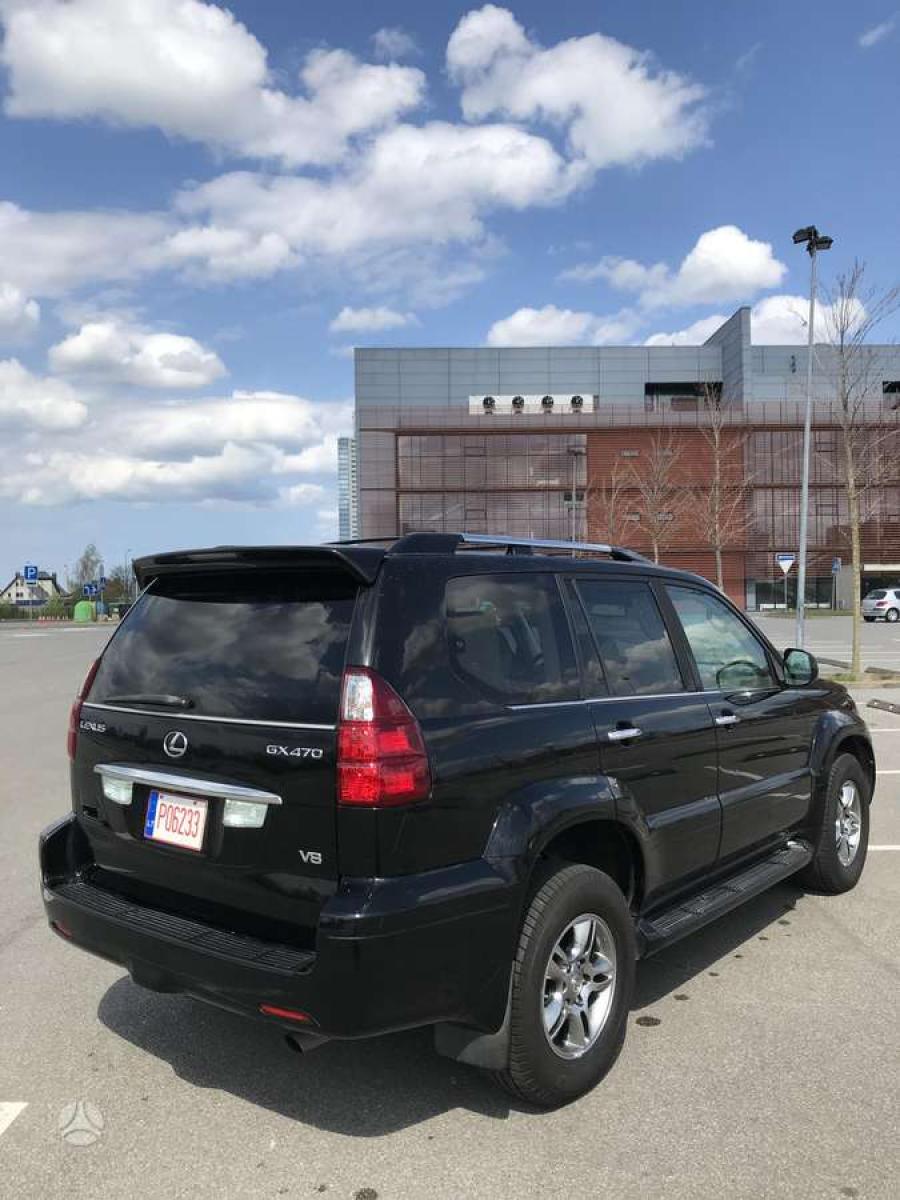 Melns Lexus GX 470 2008 Klaipėda, ar dzinēja tilpumu 4.70 L un nobraukumu 207 tūkst. km par 7000 €, foto 3 vietnē AUTOMOTO.COM.LV