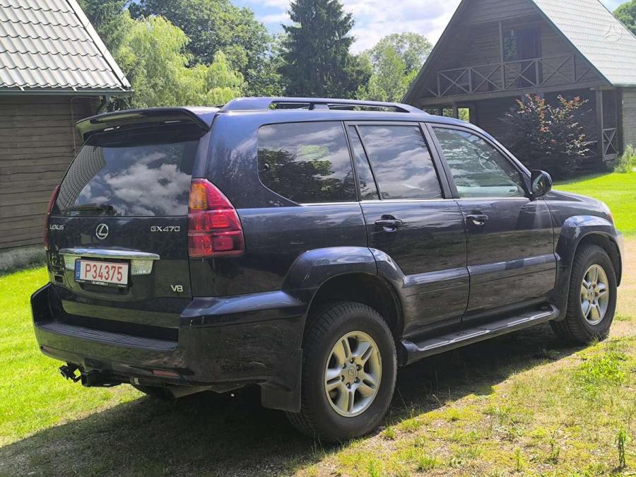 Blue Lexus GX 470 2006 in Vilnius, with an engine capacity of 4.66 L and mileage of 300 thousand km for 11500 €, photo 4 on AUTOMOTO.COM.LV