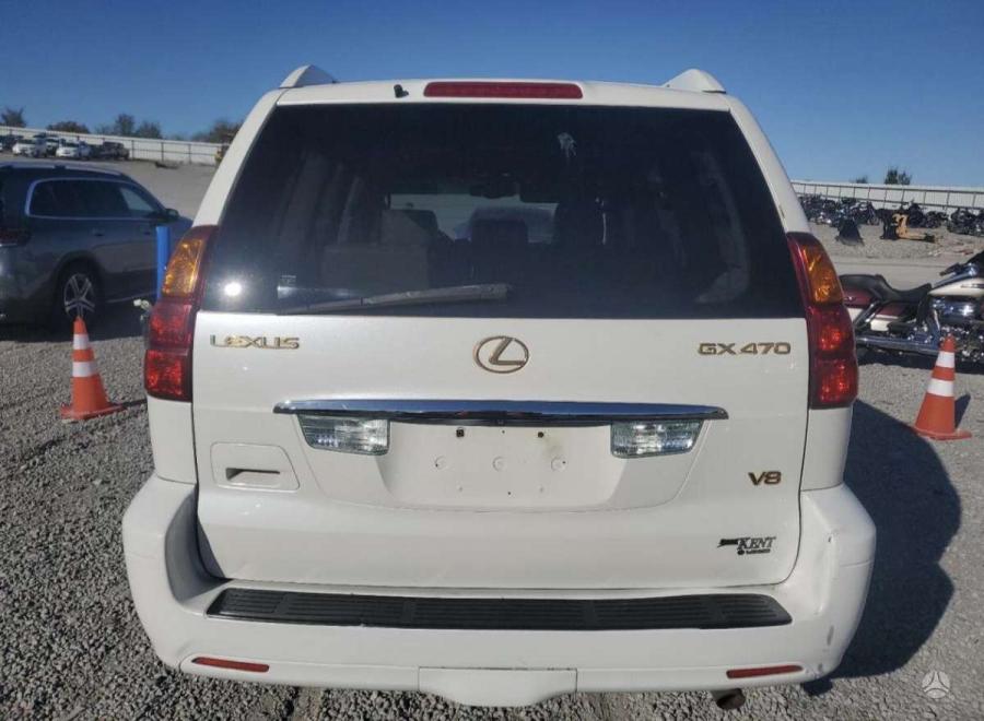 White Lexus GX 470 2005 in Vilnius, with an engine capacity of 4.70 L and mileage of 256 thousand km for 7000 €, photo 6 on AUTOMOTO.COM.LV