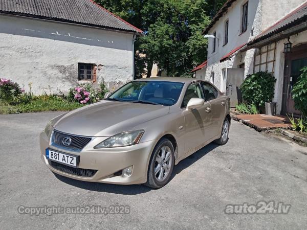 Beige Lexus IS 2006 in Tallinn, with an engine capacity of 2.20 L and mileage of 269 thousand km for 4000 €, photo 2 on AUTOMOTO.COM.LV