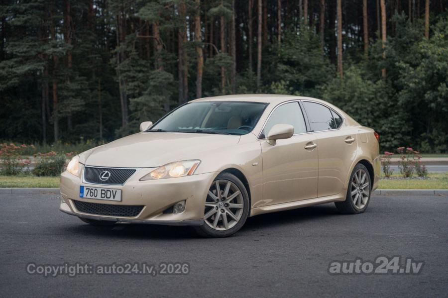 Beige Lexus IS 2006 in Tallinn, with an engine capacity of 2.50 L and mileage of 274 thousand km for 5500 €, photo 1 on AUTOMOTO.COM.LV