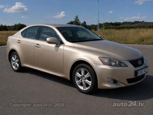 Beige Lexus IS 2006 in Tallinn, with an engine capacity of 2.20 L and mileage of 269 thousand km for 3490 €, photo 1 on AUTOMOTO.COM.LV