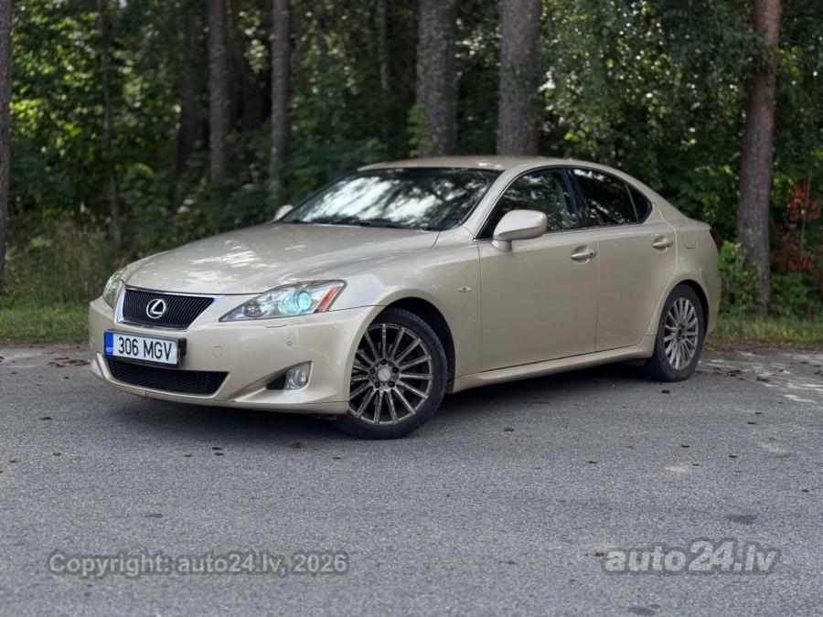 Beige Lexus IS 2007 in Tallinn, with an engine capacity of 2.50 L and mileage of 169 thousand km for 5200 €, photo 1 on AUTOMOTO.COM.LV