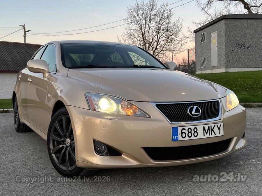 Beige Lexus IS 2008 in Tallinn, with an engine capacity of 2.50 L and mileage of 183 thousand km for 7290 €, photo 4 on AUTOMOTO.COM.LV