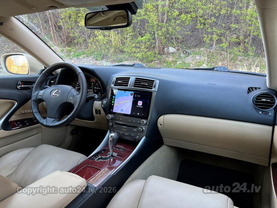 Beige Lexus IS 2008 in Tallinn, with an engine capacity of 2.50 L and mileage of 183 thousand km for 7290 €, photo 22 on AUTOMOTO.COM.LV