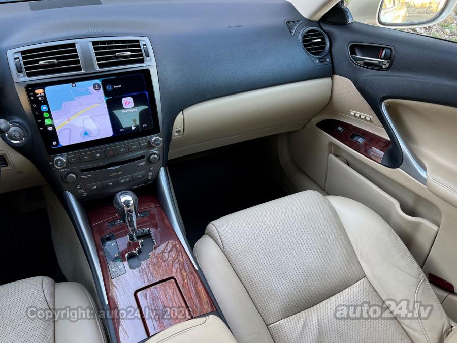 Beige Lexus IS 2008 in Tallinn, with an engine capacity of 2.50 L and mileage of 183 thousand km for 7290 €, photo 24 on AUTOMOTO.COM.LV