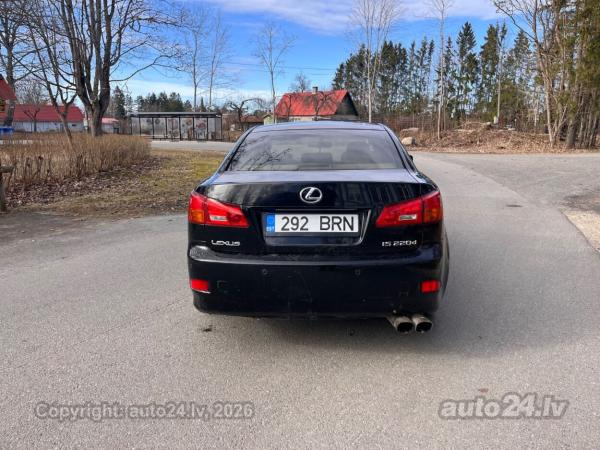 Melns Lexus IS 2006 Tallina, ar dzinēja tilpumu 2.20 L un nobraukumu 222 tūkst. km par 1999 €, foto 6 vietnē AUTOMOTO.COM.LV