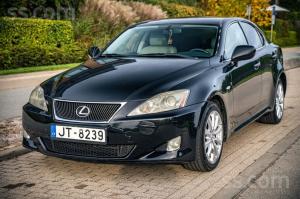 Black Lexus IS 2006 in Riga, with an engine capacity of 2.20 L and mileage of 345 thousand km for 1590 €, photo 1 on AUTOMOTO.COM.LV