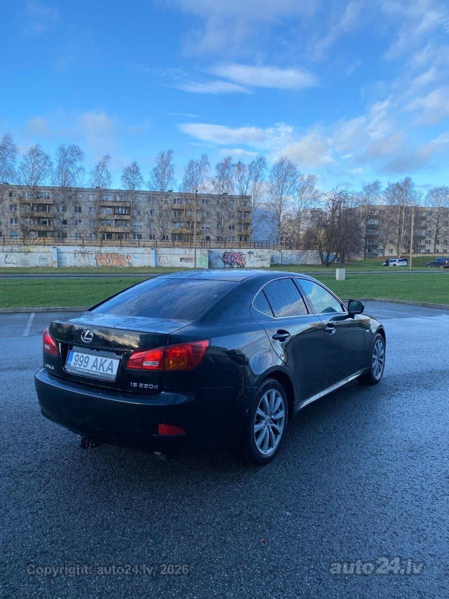 Melns Lexus IS 2007 Tallina, ar dzinēja tilpumu 2.20 L un nobraukumu 259 tūkst. km par 4300 €, foto 6 vietnē AUTOMOTO.COM.LV