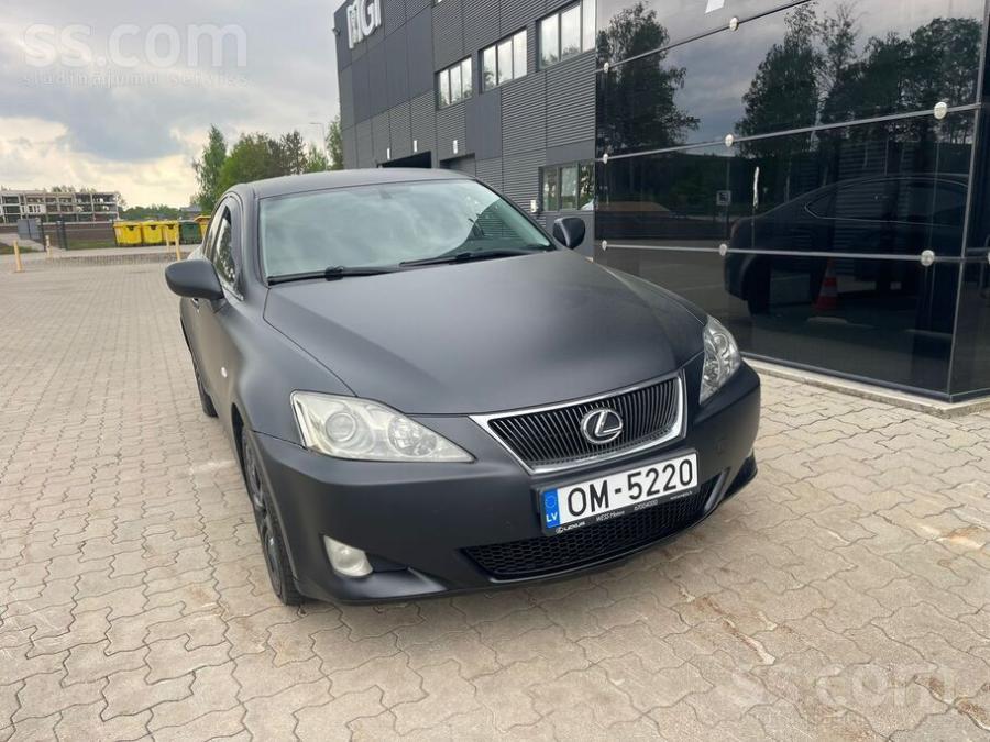 Black Lexus IS 2007 in Riga, with an engine capacity of 2.20 L and mileage of 0 thousand km for 2350 €, photo 1 on AUTOMOTO.COM.LV