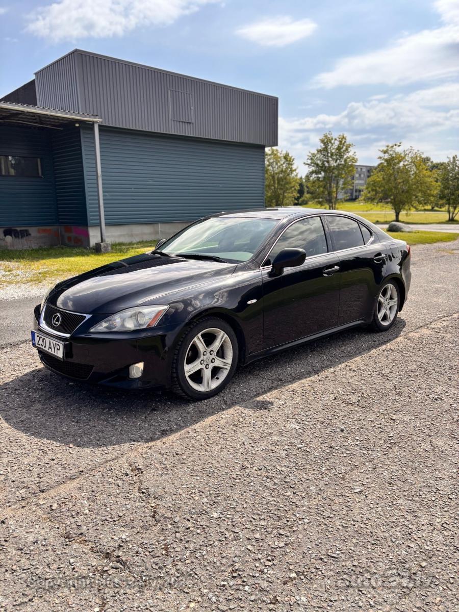 Melns Lexus IS 2007 Tallina, ar dzinēja tilpumu 2.50 L un nobraukumu 260 tūkst. km par 5999 €, foto 1 vietnē AUTOMOTO.COM.LV