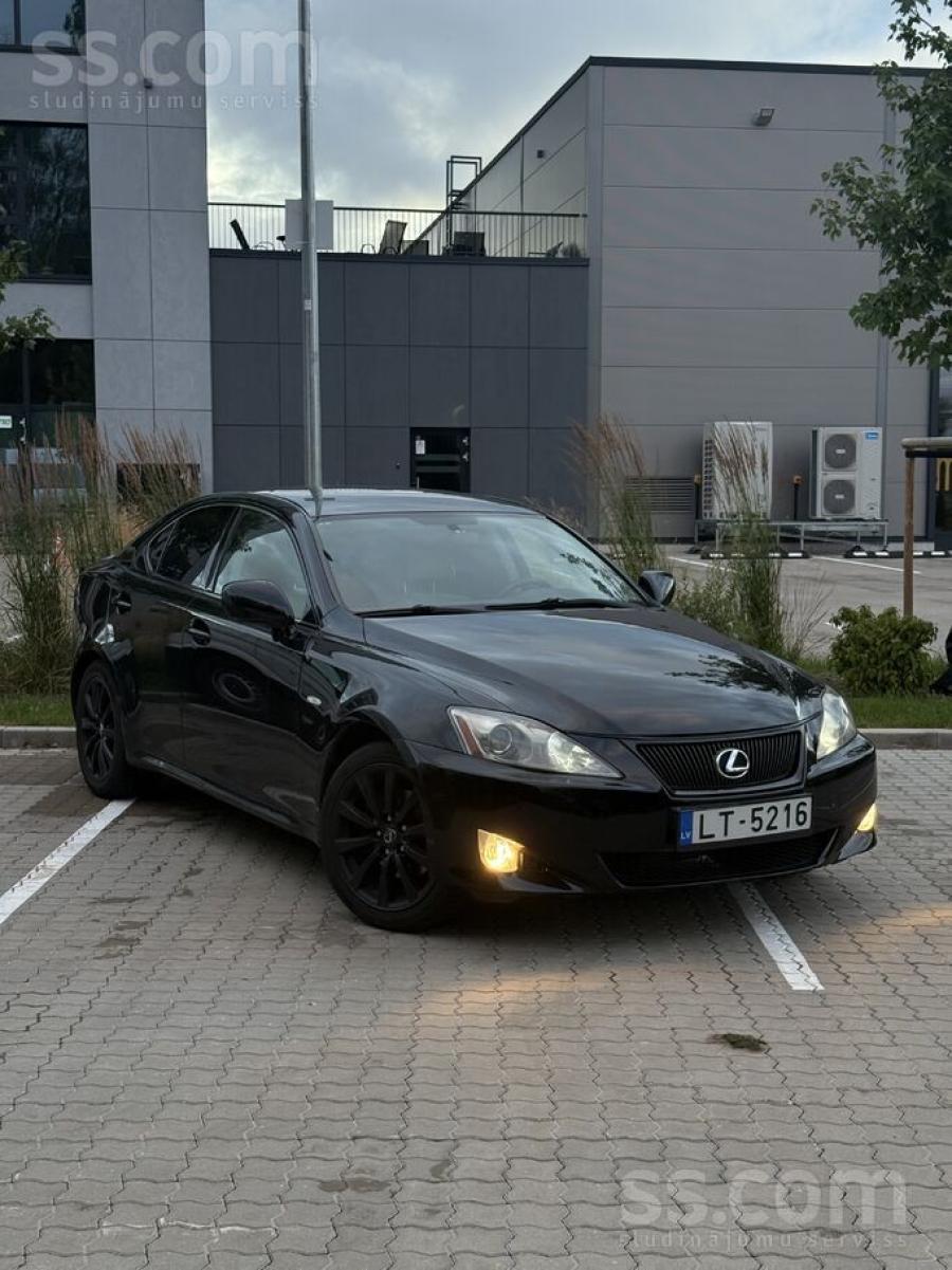 Melns Lexus IS 2007 Rīga, ar dzinēja tilpumu 2.50 L un nobraukumu 244 tūkst. km par 3999 €, foto 1 vietnē AUTOMOTO.COM.LV