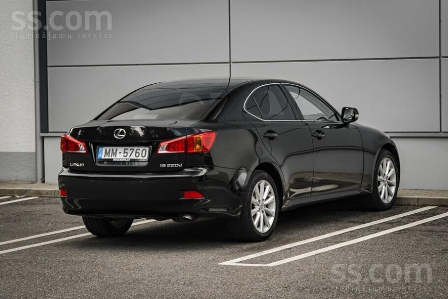 Melns Lexus IS 2010 Rīga, ar dzinēja tilpumu 2.20 L un nobraukumu 237 tūkst. km par 4990 €, foto 5 vietnē AUTOMOTO.COM.LV