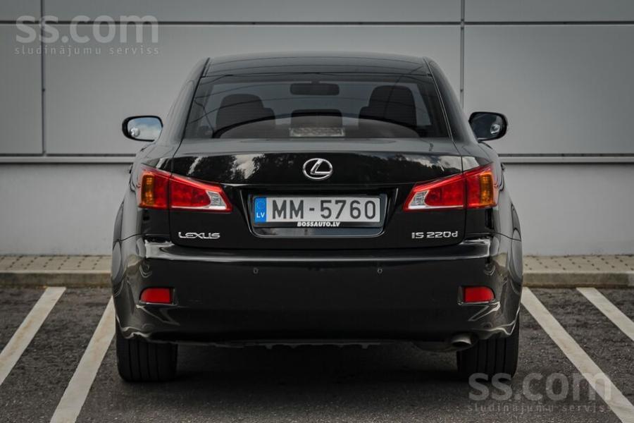 Melns Lexus IS 2010 Rīga, ar dzinēja tilpumu 2.20 L un nobraukumu 237 tūkst. km par 4990 €, foto 6 vietnē AUTOMOTO.COM.LV