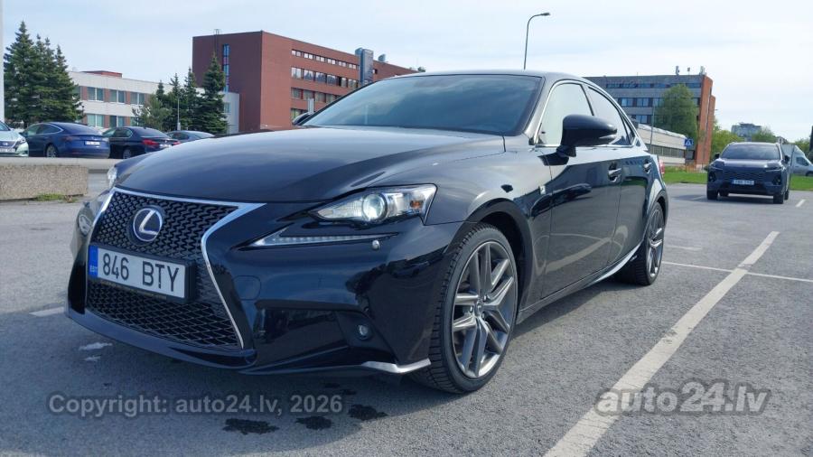 Black Lexus IS 2015 in Tallinn, with an engine capacity of 2.50 L and mileage of 152 thousand km for 16499 €, photo 1 on AUTOMOTO.COM.LV
