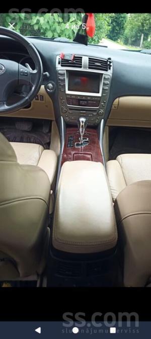 Blue Lexus IS 2006 in Daugavpils, with an engine capacity of 2.50 L and mileage of 0 thousand km for 3550 €, photo 5 on AUTOMOTO.COM.LV