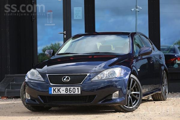 Blue Lexus IS 2008 in Tukums, with an engine capacity of 2.50 L and mileage of 257 thousand km for 3900 €, photo 6 on AUTOMOTO.COM.LV