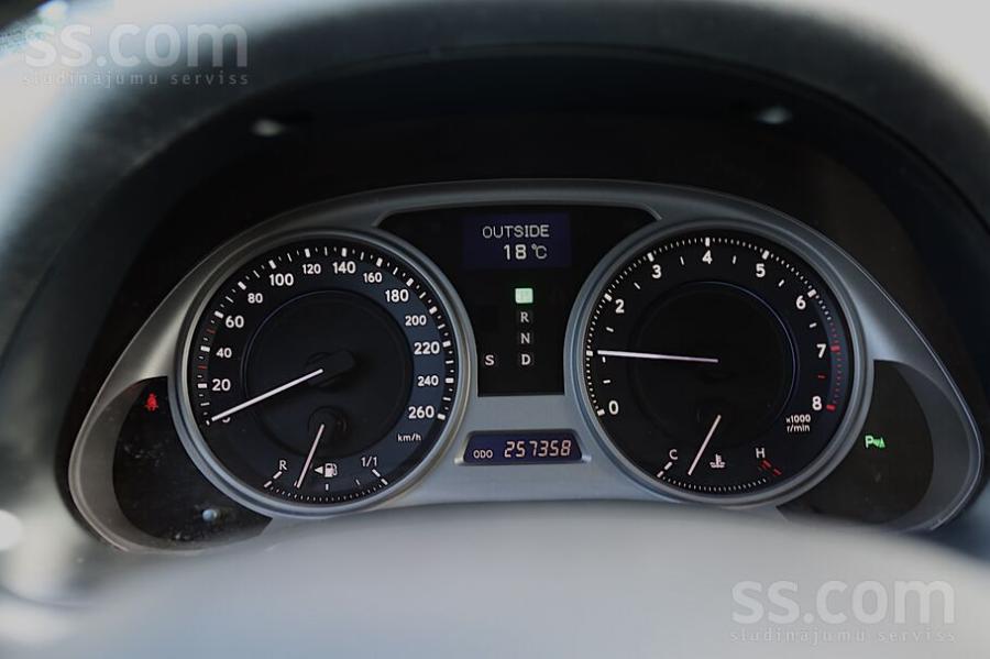 Blue Lexus IS 2008 in Tukums, with an engine capacity of 2.50 L and mileage of 257 thousand km for 3900 €, photo 21 on AUTOMOTO.COM.LV