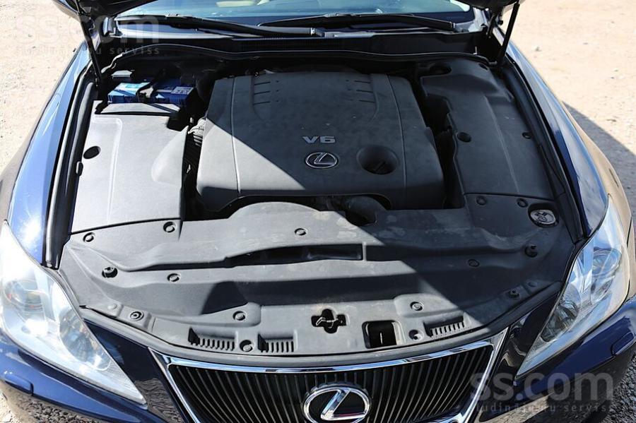 Blue Lexus IS 2008 in Tukums, with an engine capacity of 2.50 L and mileage of 257 thousand km for 3900 €, photo 33 on AUTOMOTO.COM.LV