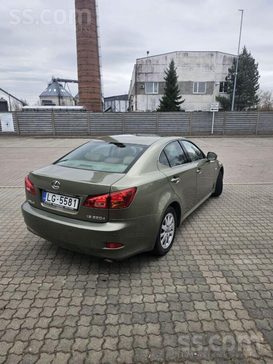 Zaļš Lexus IS 2006 Jelgava, ar dzinēja tilpumu 2.20 L un nobraukumu 230 tūkst. km par 4000 €, foto 6 vietnē AUTOMOTO.COM.LV