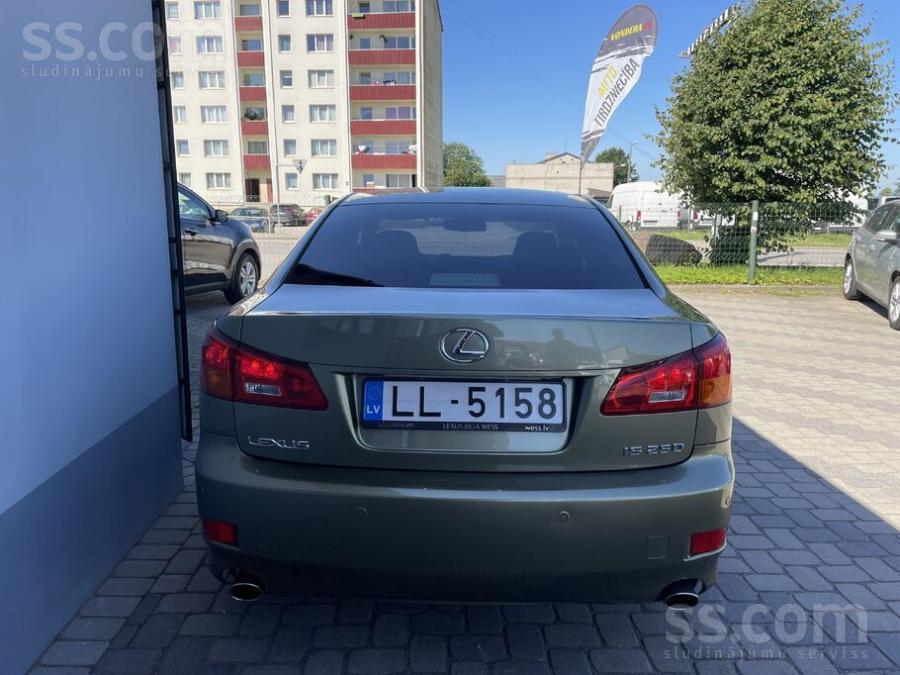 Zaļš Lexus IS 2007 Talsi, ar dzinēja tilpumu 2.50 L un nobraukumu 196 tūkst. km par 4800 €, foto 4 vietnē AUTOMOTO.COM.LV