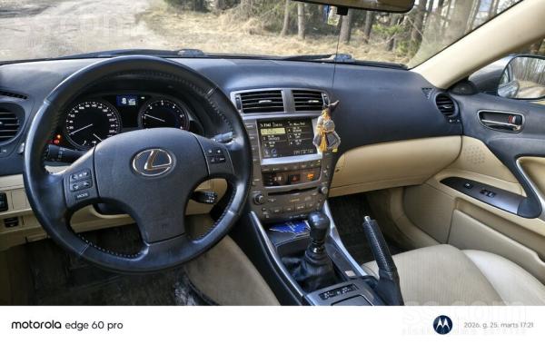 Pelēks Lexus IS 2007 Rēzekne, ar dzinēja tilpumu 2.20 L un nobraukumu 206 tūkst. km par 3800 €, foto 9 vietnē AUTOMOTO.COM.LV