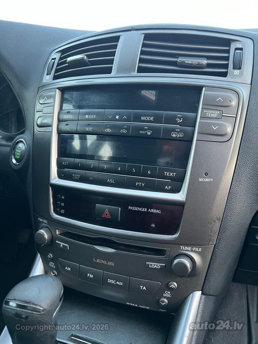 Pelēks Lexus IS 2007 Narva, ar dzinēja tilpumu 2.20 L un nobraukumu 285 tūkst. km par 2499 €, foto 22 vietnē AUTOMOTO.COM.LV