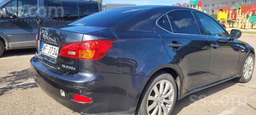 Grey Lexus IS 2007 in Preili, with an engine capacity of 2.20 L and mileage of 270 thousand km for 3000 €, photo 8 on AUTOMOTO.COM.LV