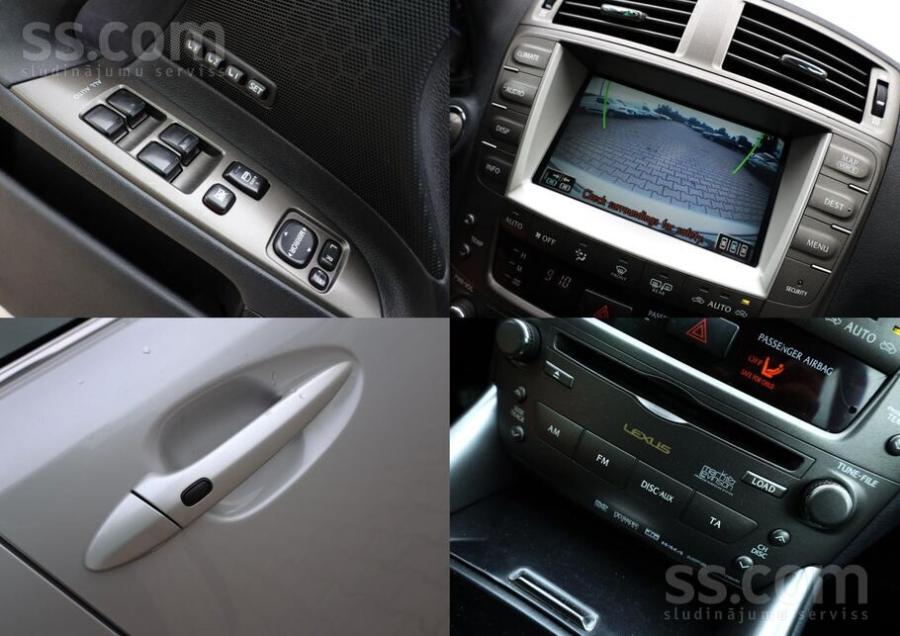 Grey Lexus IS 2007 in Riga, with an engine capacity of 2.20 L and mileage of 267 thousand km for 2995 €, photo 24 on AUTOMOTO.COM.LV