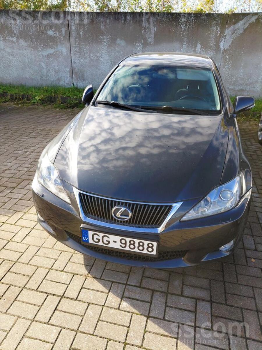 Pelēks Lexus IS 2009 Rīga, ar dzinēja tilpumu 2.20 L un nobraukumu 260 tūkst. km par 5600 €, foto 1 vietnē AUTOMOTO.COM.LV