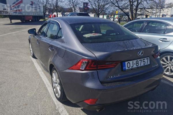 Grey Lexus IS 2014 in Riga, with an engine capacity of 2.50 L and mileage of 91 thousand km for 15500 €, photo 2 on AUTOMOTO.COM.LV