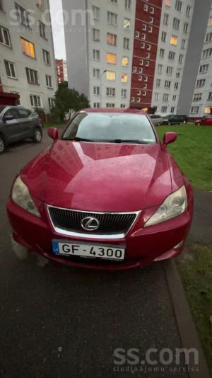 Red Lexus IS 2006 in Riga, with an engine capacity of 2.20 L and mileage of 287 thousand km for 2100 €, photo 6 on AUTOMOTO.COM.LV