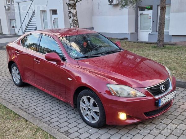 Red Lexus IS 2006 in Riga, with an engine capacity of 2.20 L and mileage of 281 thousand km for 5500 €, photo 1 on AUTOMOTO.COM.LV