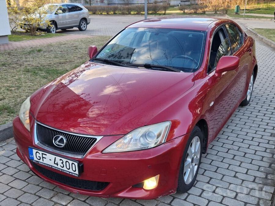 Sarkans Lexus IS 2006 Rīga, ar dzinēja tilpumu 2.20 L un nobraukumu 281 tūkst. km par 5500 €, foto 7 vietnē AUTOMOTO.COM.LV