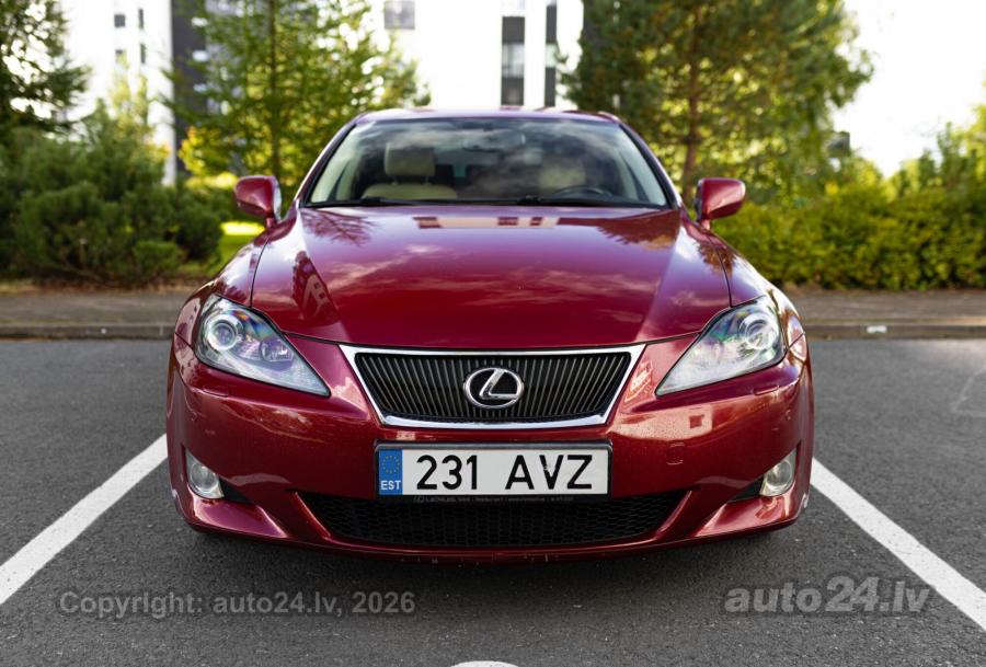 Red Lexus IS 2006 in Tallinn, with an engine capacity of 2.50 L and mileage of 181 thousand km for 4999 €, photo 1 on AUTOMOTO.COM.LV