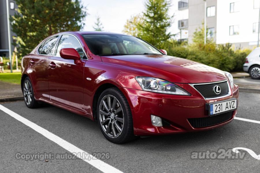 Red Lexus IS 2006 in Tallinn, with an engine capacity of 2.50 L and mileage of 181 thousand km for 4999 €, photo 3 on AUTOMOTO.COM.LV