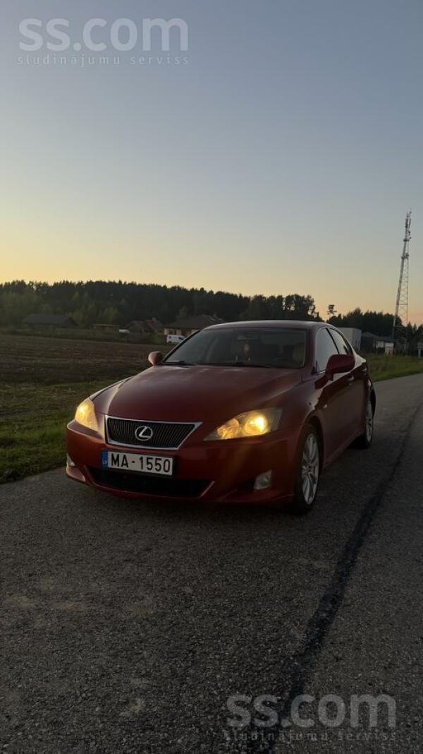 Red Lexus IS 2006 in Jelgava, with an engine capacity of 2.50 L and mileage of 334 thousand km for 4000 €, photo 1 on AUTOMOTO.COM.LV
