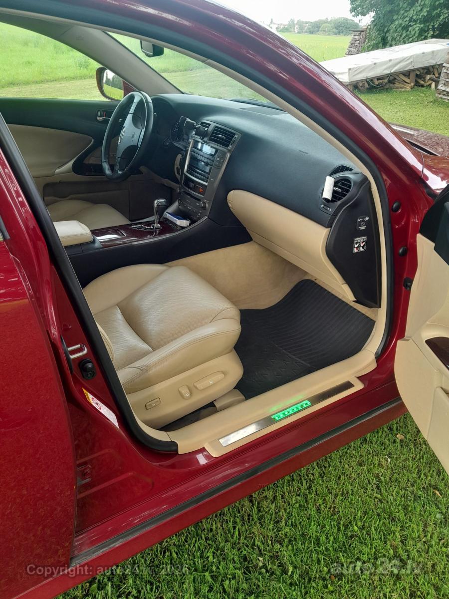 Sarkans Lexus IS 2008 Rakvere, ar dzinēja tilpumu 2.50 L un nobraukumu 224 tūkst. km par 6999 €, foto 19 vietnē AUTOMOTO.COM.LV