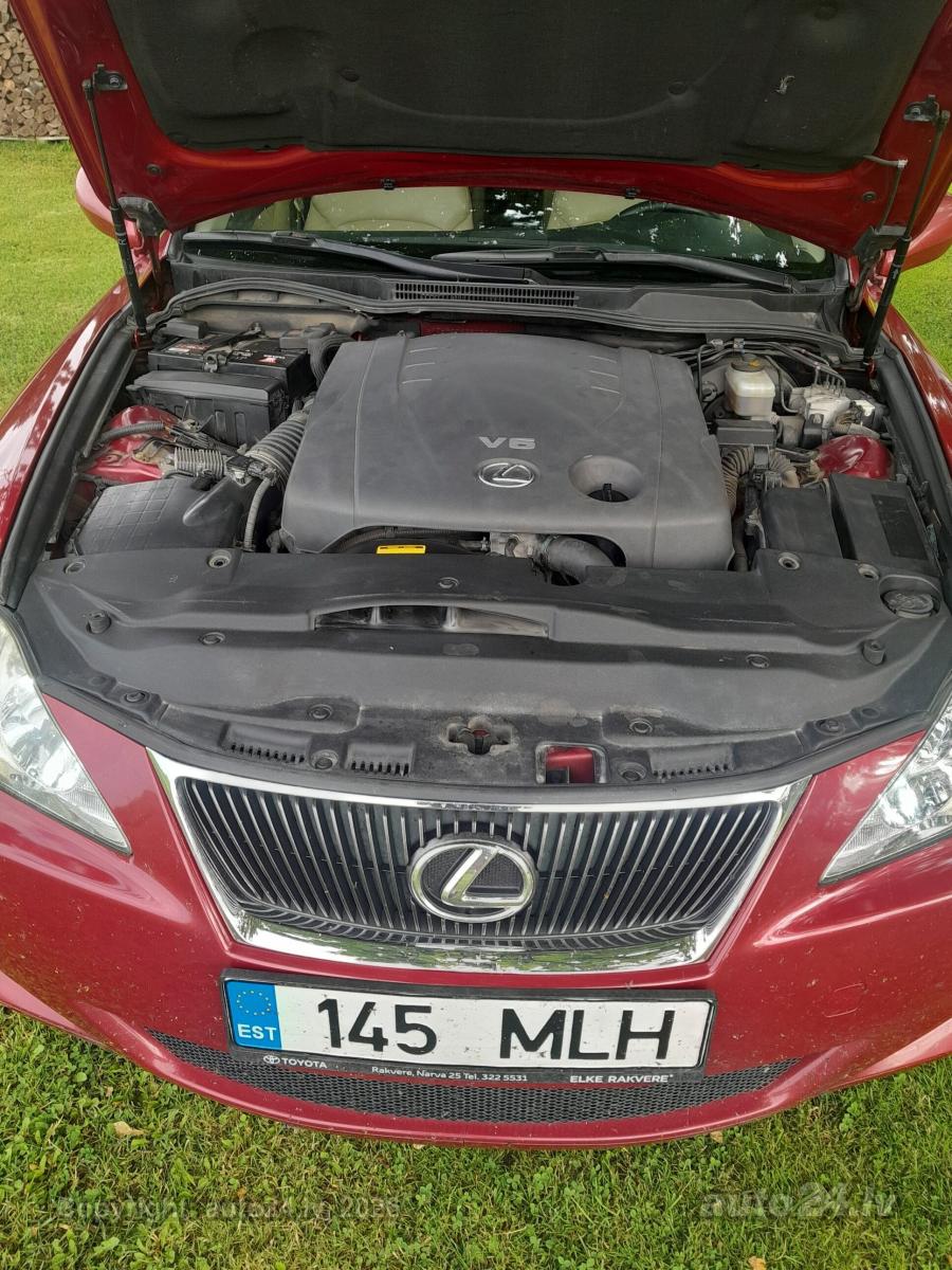 Sarkans Lexus IS 2008 Rakvere, ar dzinēja tilpumu 2.50 L un nobraukumu 224 tūkst. km par 6999 €, foto 24 vietnē AUTOMOTO.COM.LV