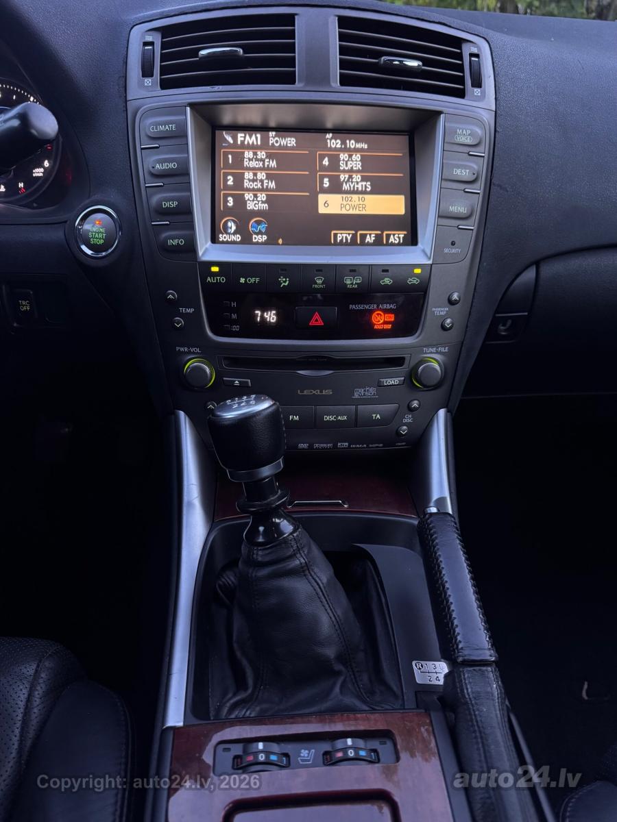 Lexus IS 2006 Tallina, ar dzinēja tilpumu 2.20 L un nobraukumu 277 tūkst. km par 4500 €, foto 7 vietnē AUTOMOTO.COM.LV