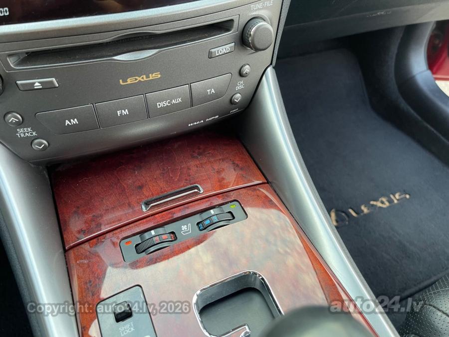 Lexus IS 2008 Tallina, ar dzinēja tilpumu 2.50 L un nobraukumu 260 tūkst. km par 4600 €, foto 22 vietnē AUTOMOTO.COM.LV