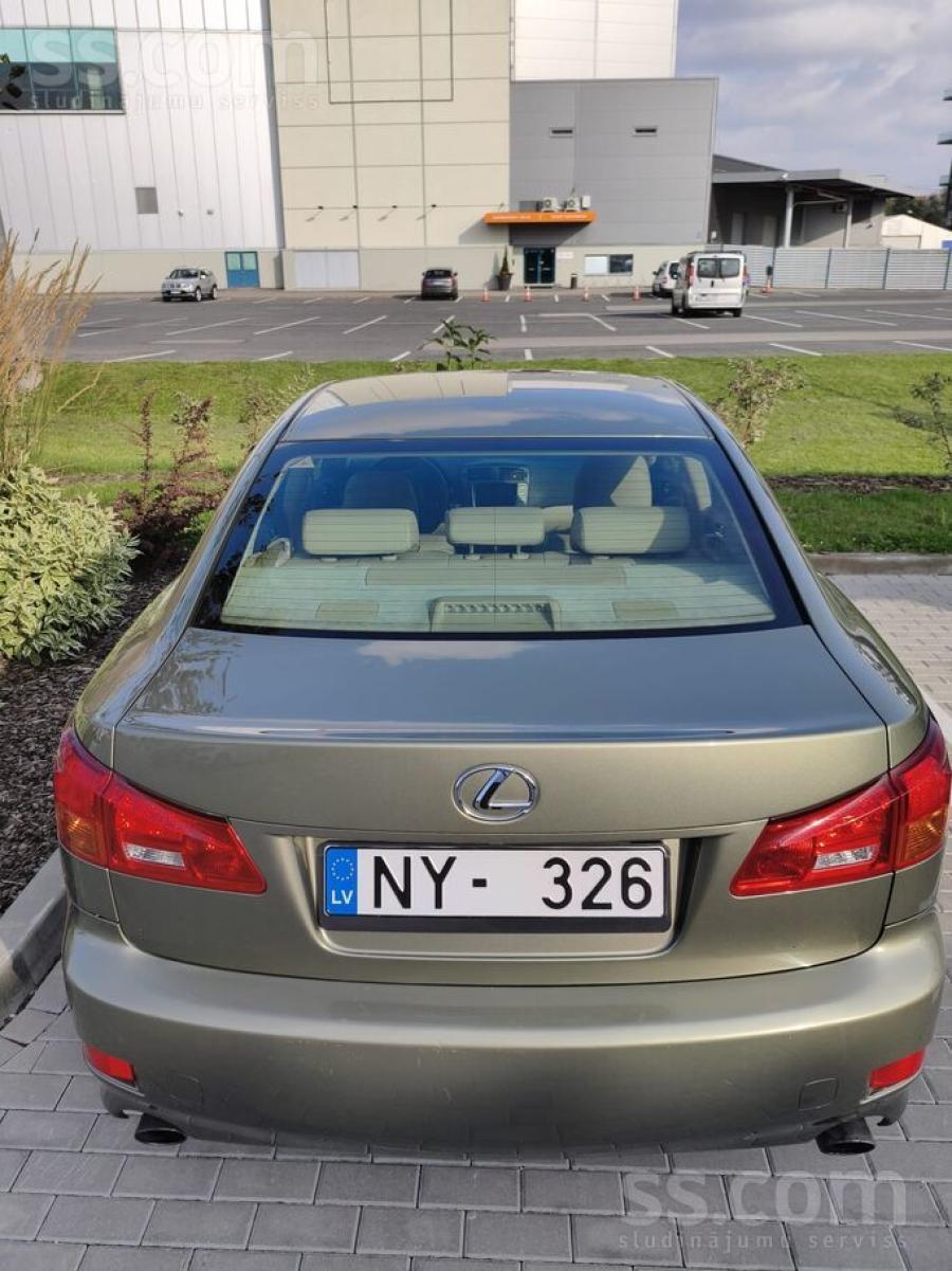 Lexus IS 2008 Rīga, ar dzinēja tilpumu 2.50 L un nobraukumu 280 tūkst. km par 5500 €, foto 8 vietnē AUTOMOTO.COM.LV