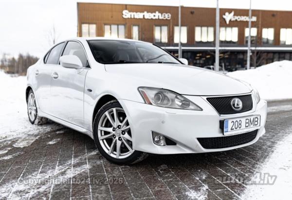 White Lexus IS 2006 in Tallinn, with an engine capacity of 2.50 L and mileage of 322 thousand km for 4400 €, photo 5 on AUTOMOTO.COM.LV