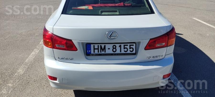 Balts Lexus IS 2008 Rīga, ar dzinēja tilpumu 2.20 L un nobraukumu 291 tūkst. km par 2500 €, foto 4 vietnē AUTOMOTO.COM.LV