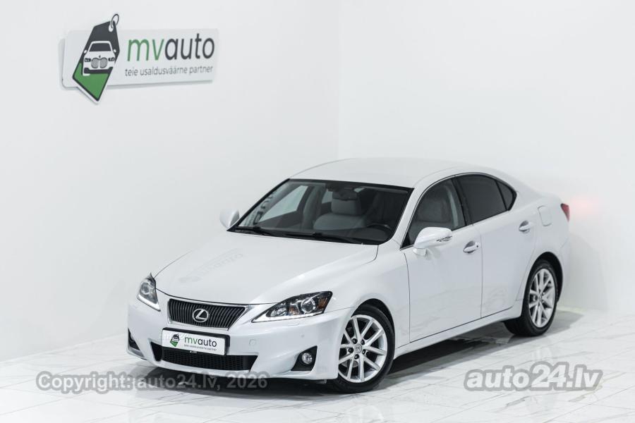 White Lexus IS 2010 in Tallinn, with an engine capacity of 2.50 L and mileage of 160 thousand km for 8290 €, photo 1 on AUTOMOTO.COM.LV