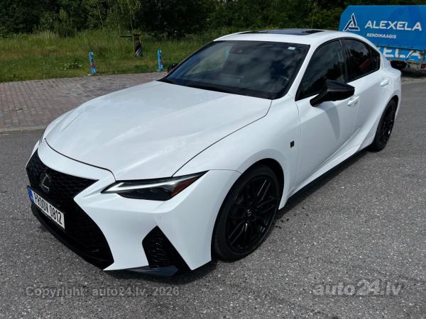 White Lexus IS 2024 in Tallinn, with an engine capacity of 5.00 L and mileage of 16 thousand km for 65000 €, photo 2 on AUTOMOTO.COM.LV