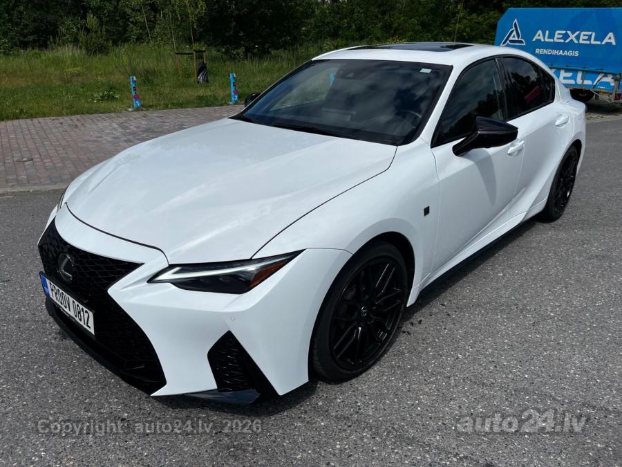 White Lexus IS 2024 in Tallinn, with an engine capacity of 5.00 L and mileage of 16 thousand km for 65000 €, photo 3 on AUTOMOTO.COM.LV
